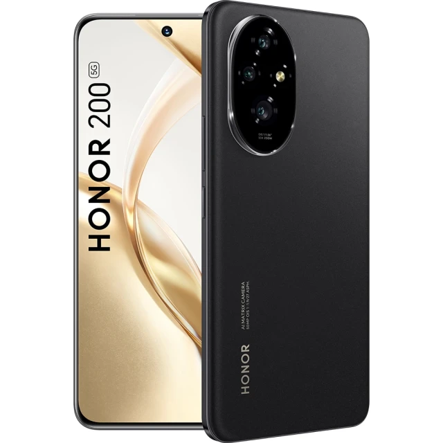 Telefon mobil HONOR 200, 12GB RAM, 512GB, 5G, Black